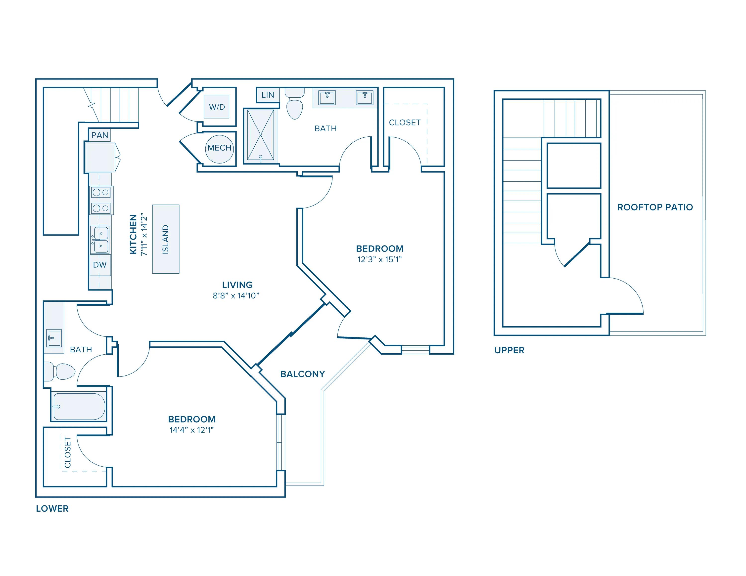 B21L | 2 Bed Apartment | Modera SoBro