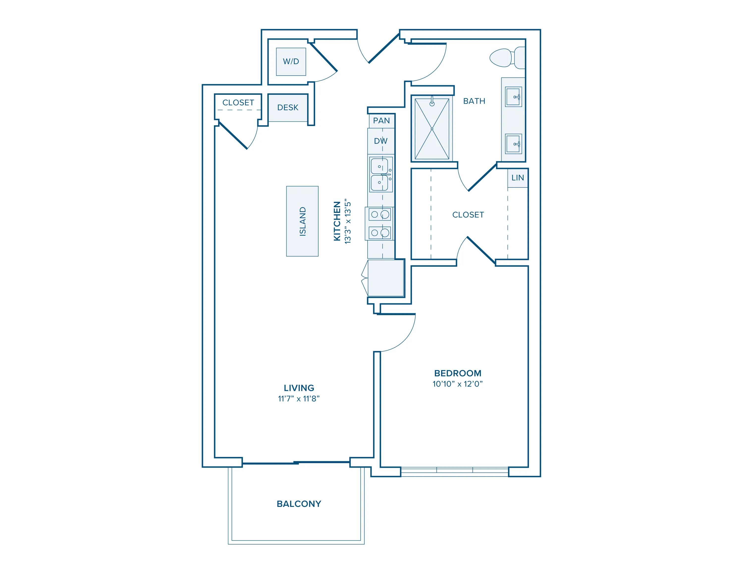 A10 | 1 Bed Apartment | Modera SoBro