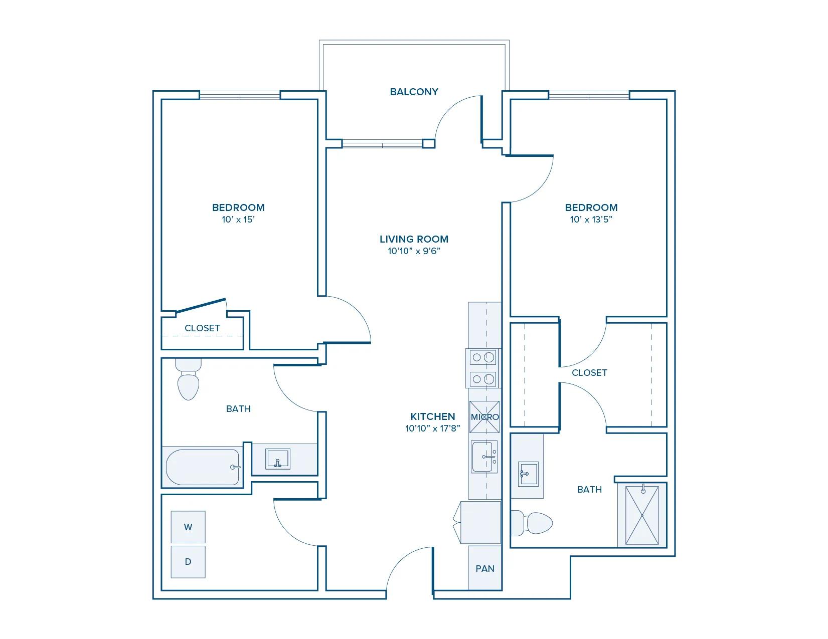 B07 | 2 Bed Apartment | Modera Beaverton