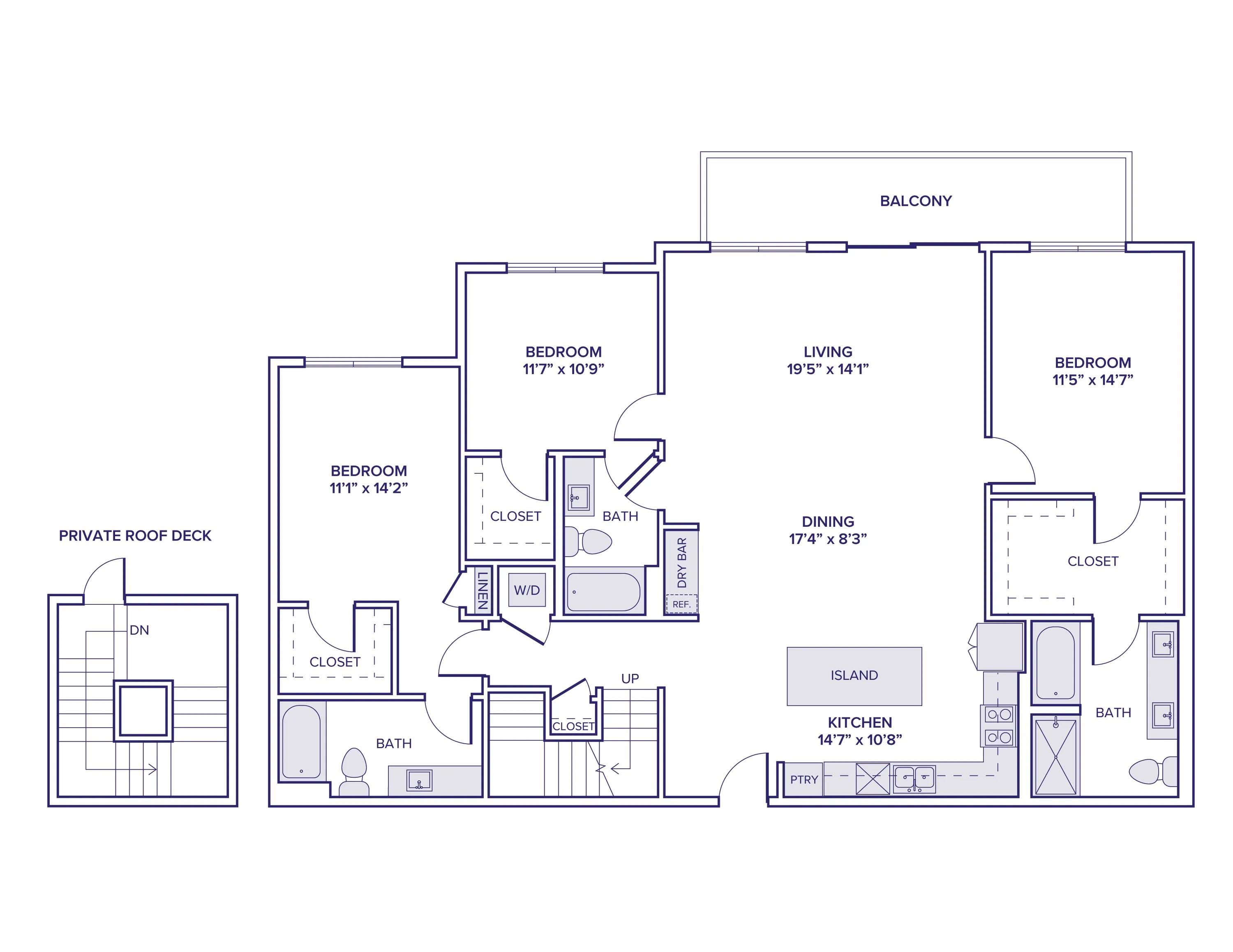 RC05R | 3 Bed Apartment | Modera Reserve