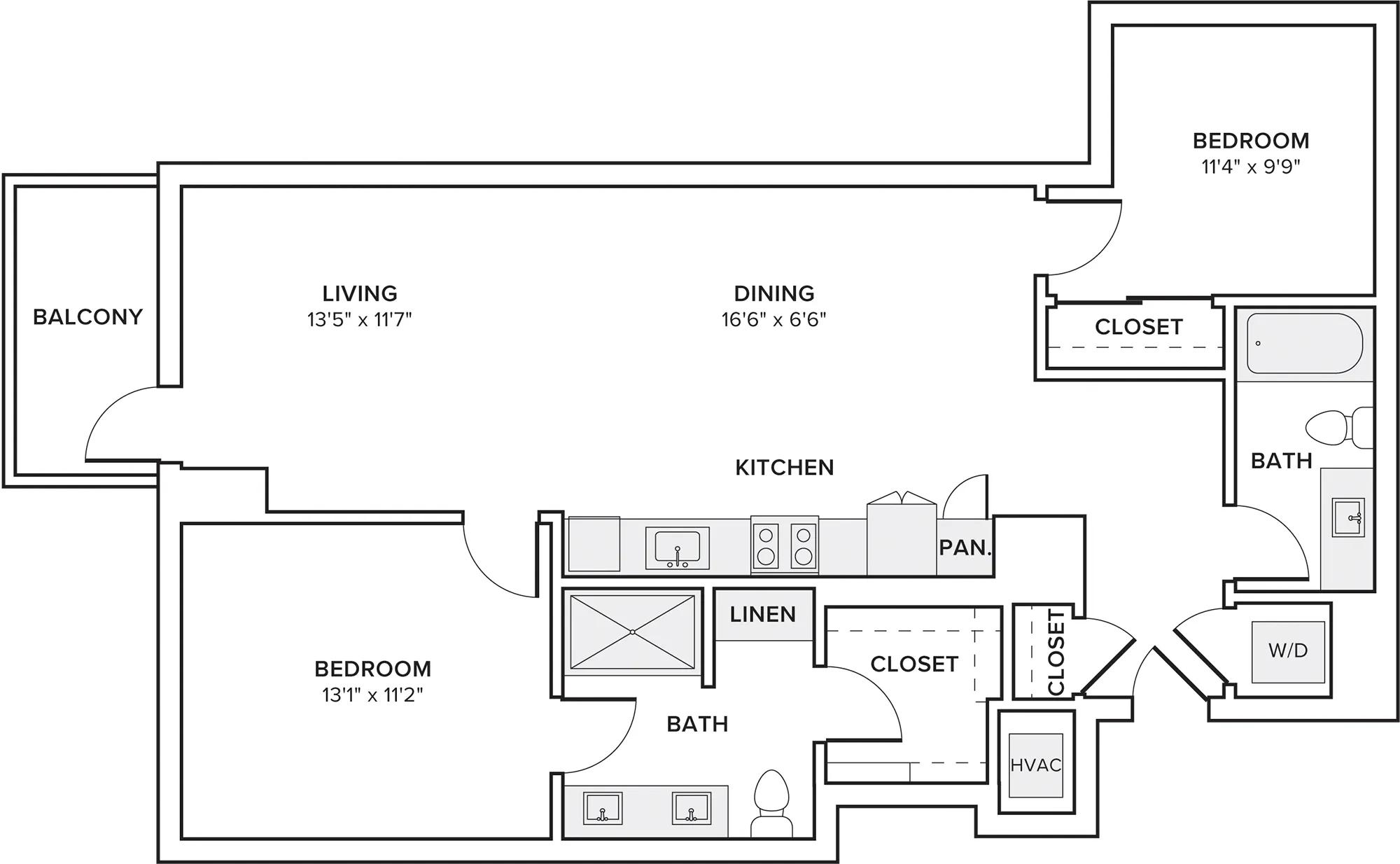 2 Bedroom Apartments | Modera Parkside