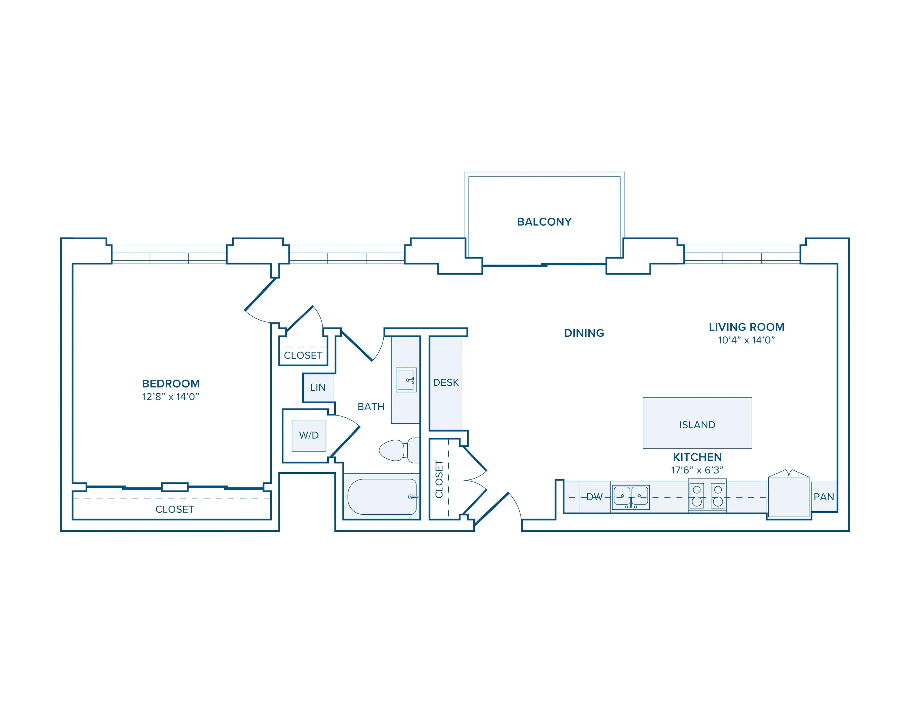 A15 | 1 Bed Apartment | Modera SoBro