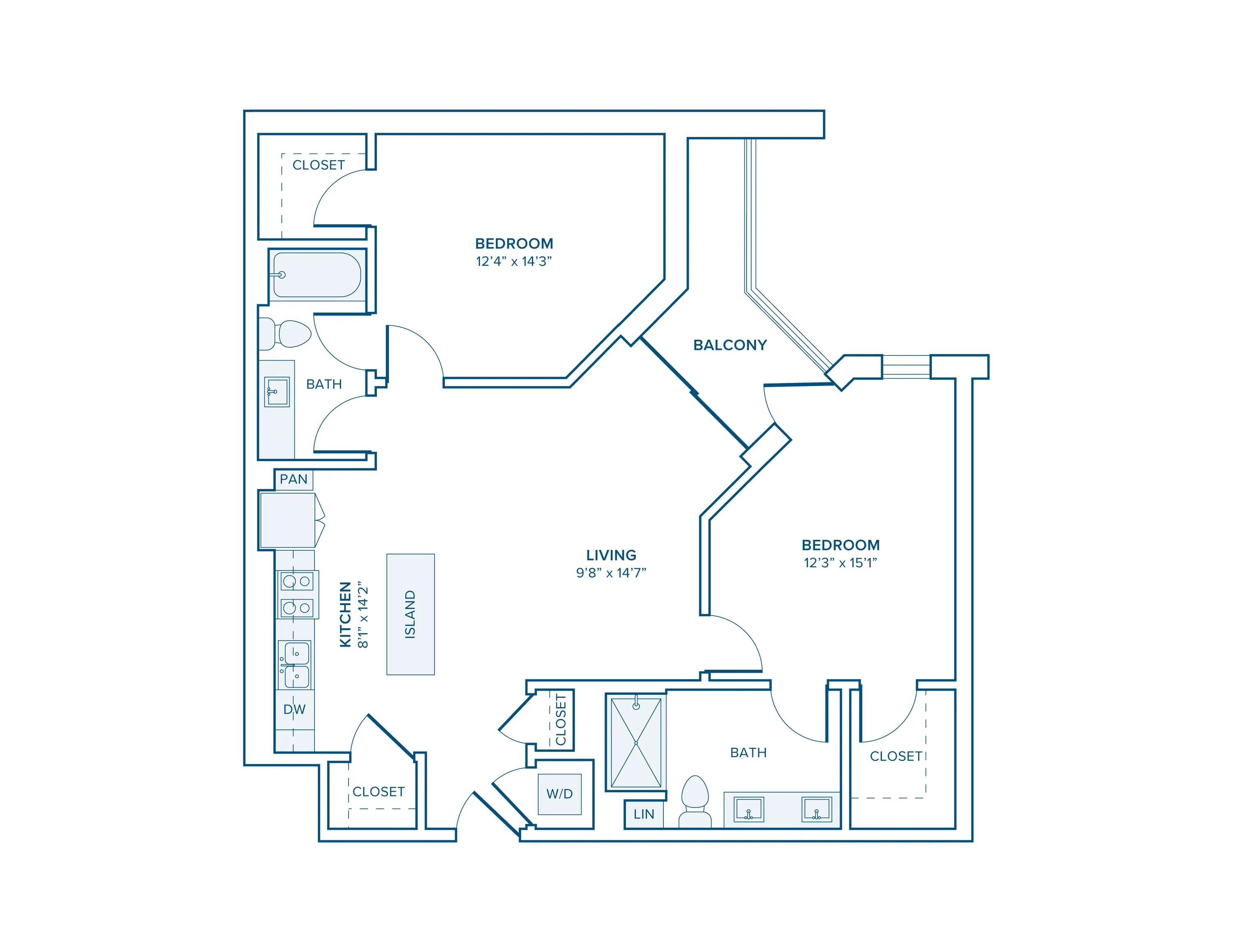 B13 | 2 Bed Apartment | Modera SoBro