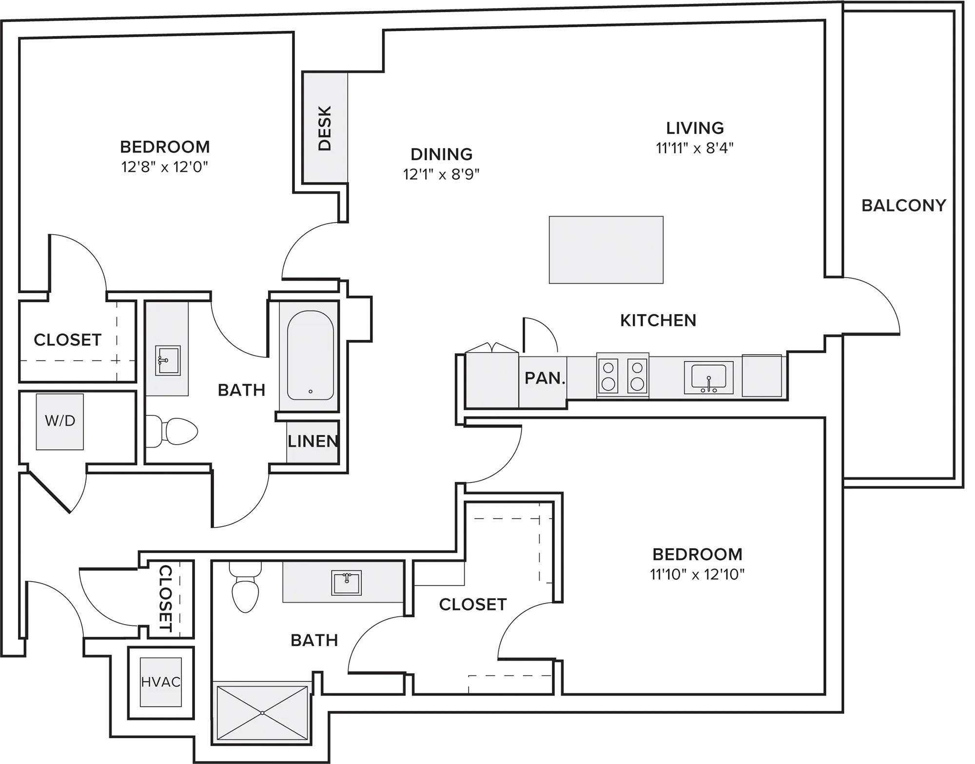 2 Bedroom Apartments | Modera Parkside