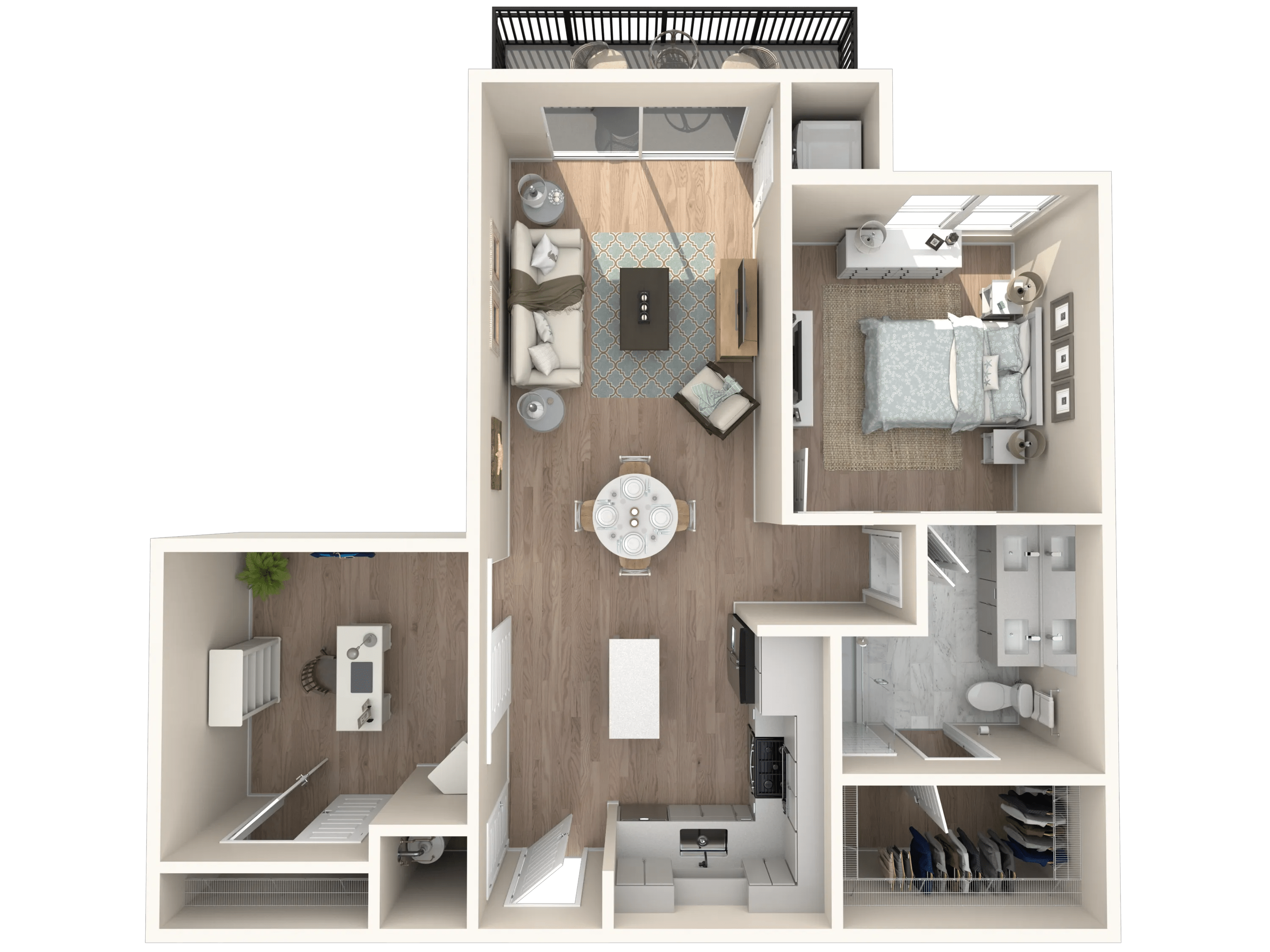 A10D: 1 Bed 1 Bath in Tampa | 819 sq ft