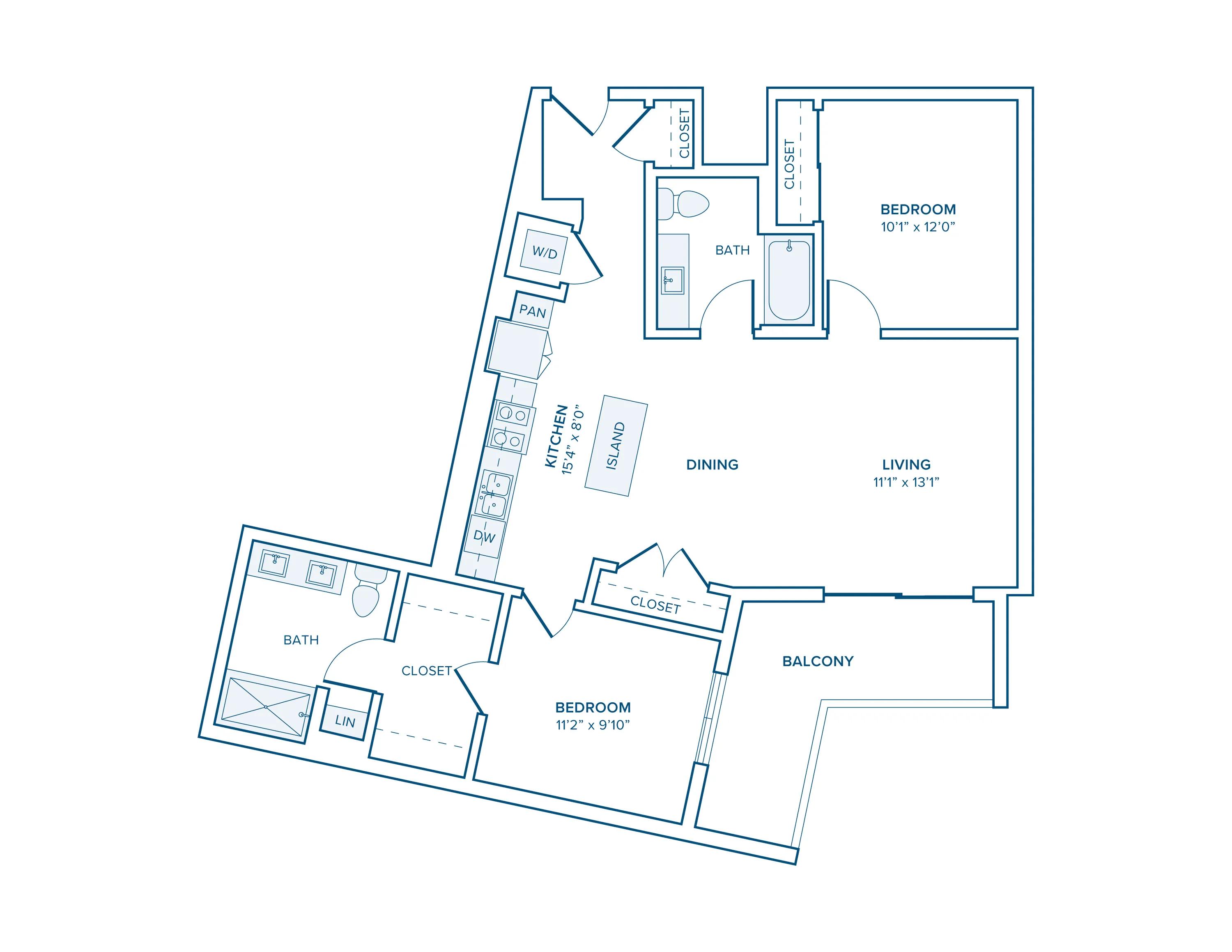 B11 | 2 Bed Apartment | Modera SoBro