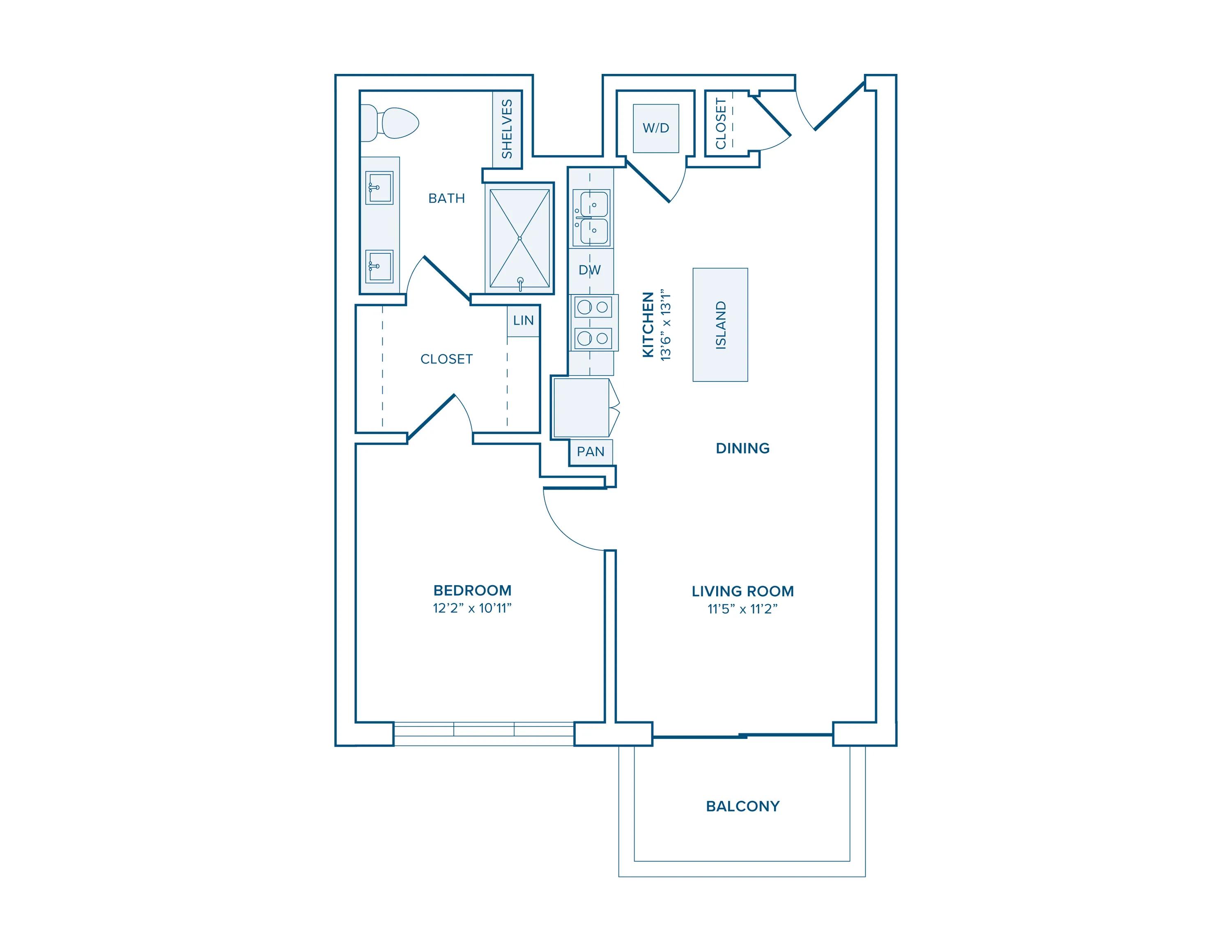 A04 | 1 Bed Apartment | Modera SoBro