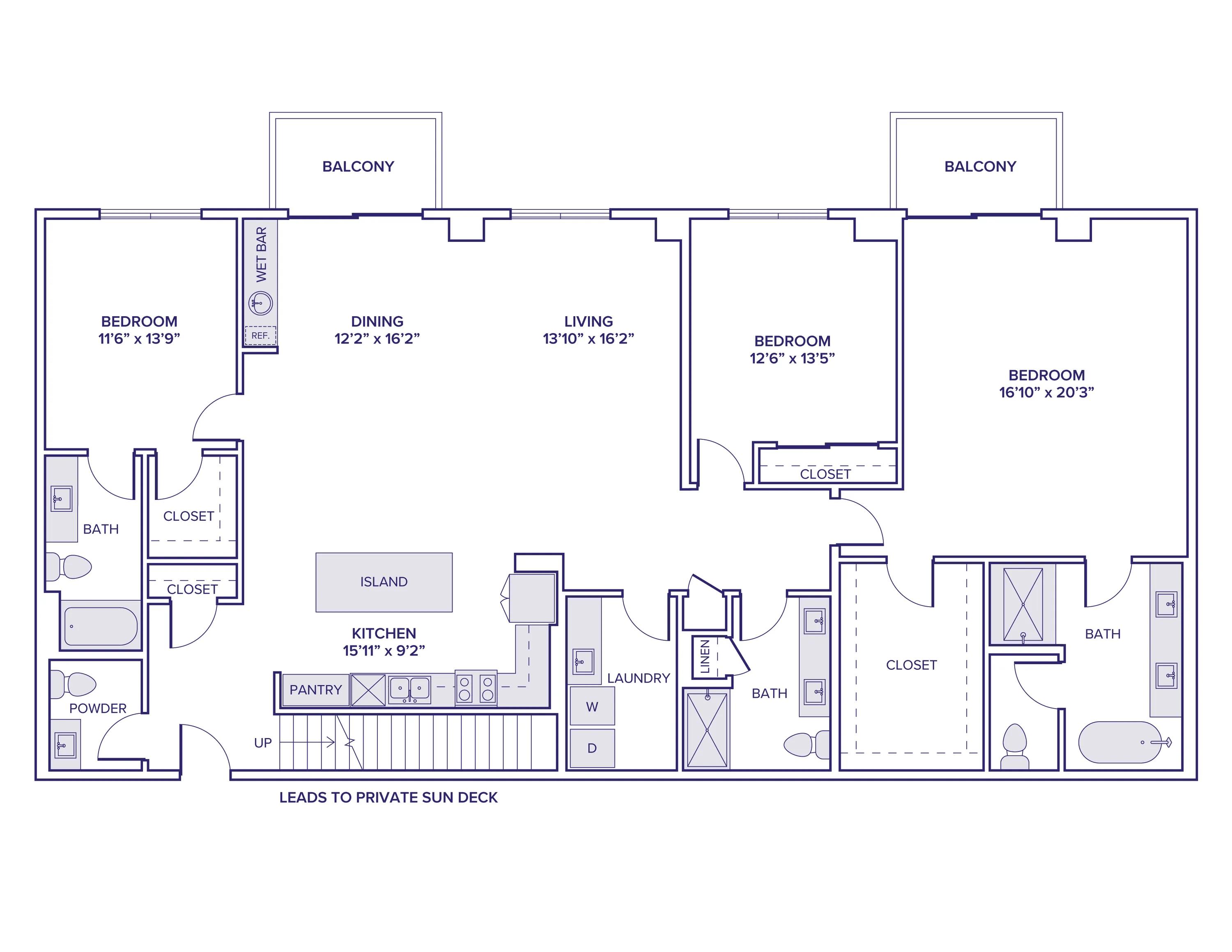 RP01 | 3 Bed Apartment | Modera Reserve