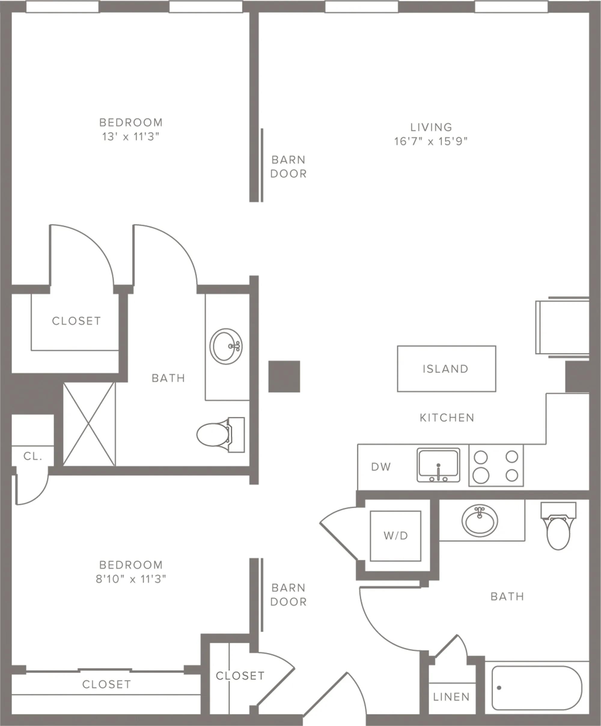 B05 - Two Bedroom | 2 Bed Apartment | Modera Lofts