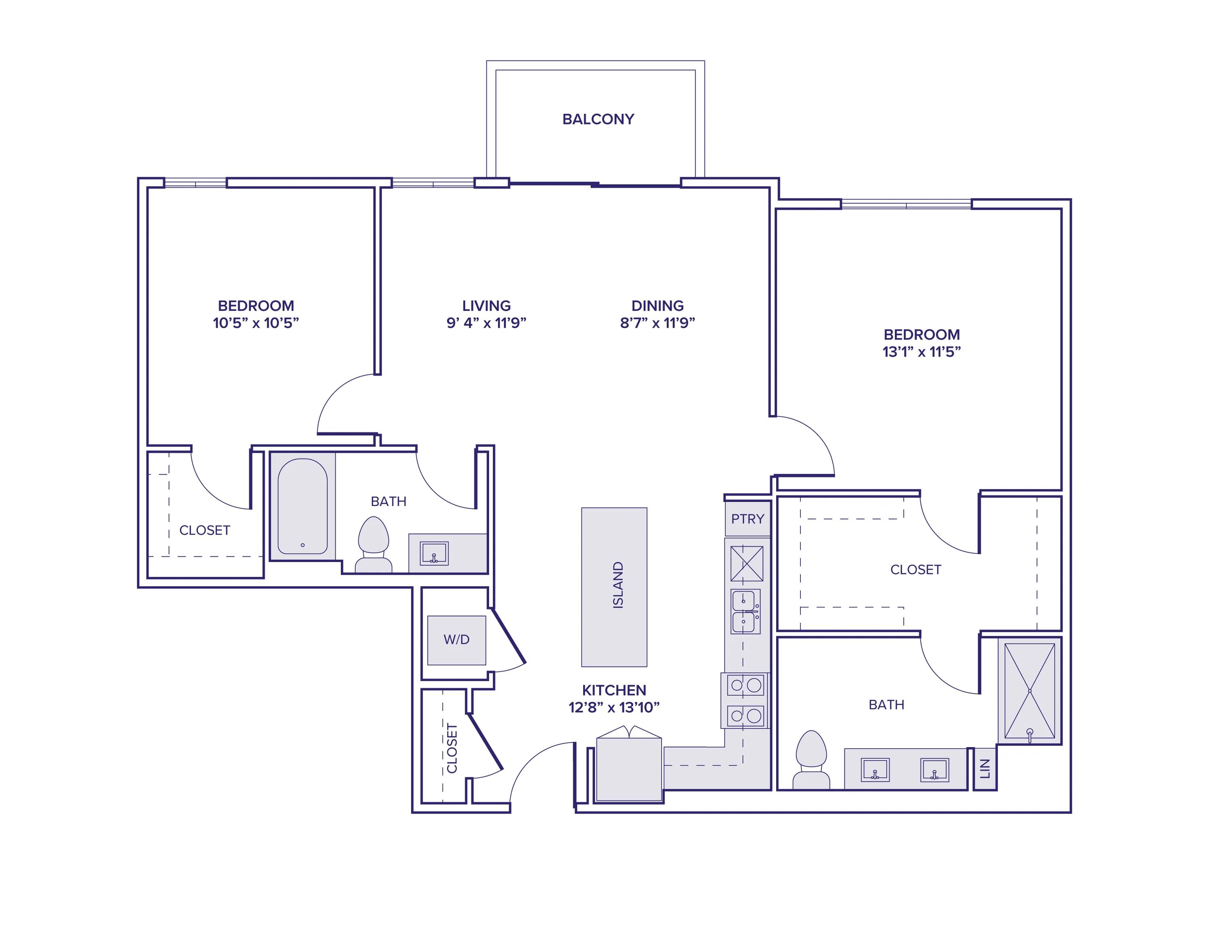 RB01 | 2 Bed Apartment | Modera Reserve