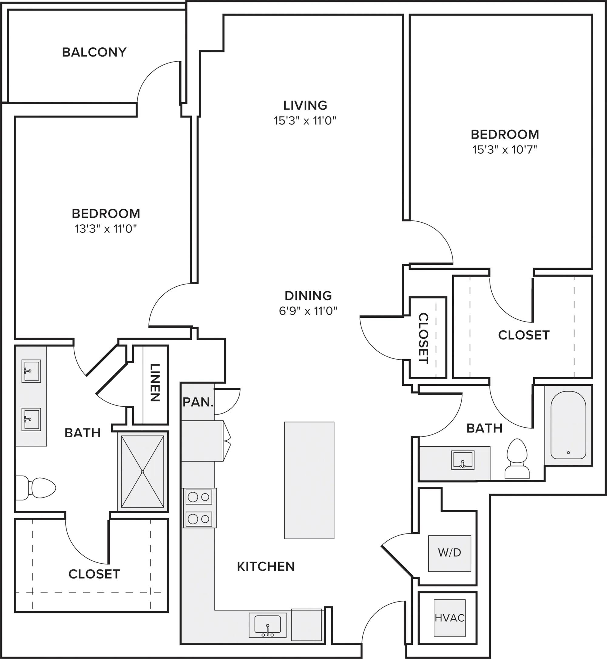 B06 | 2 Bed Apartment | Modera Parkside