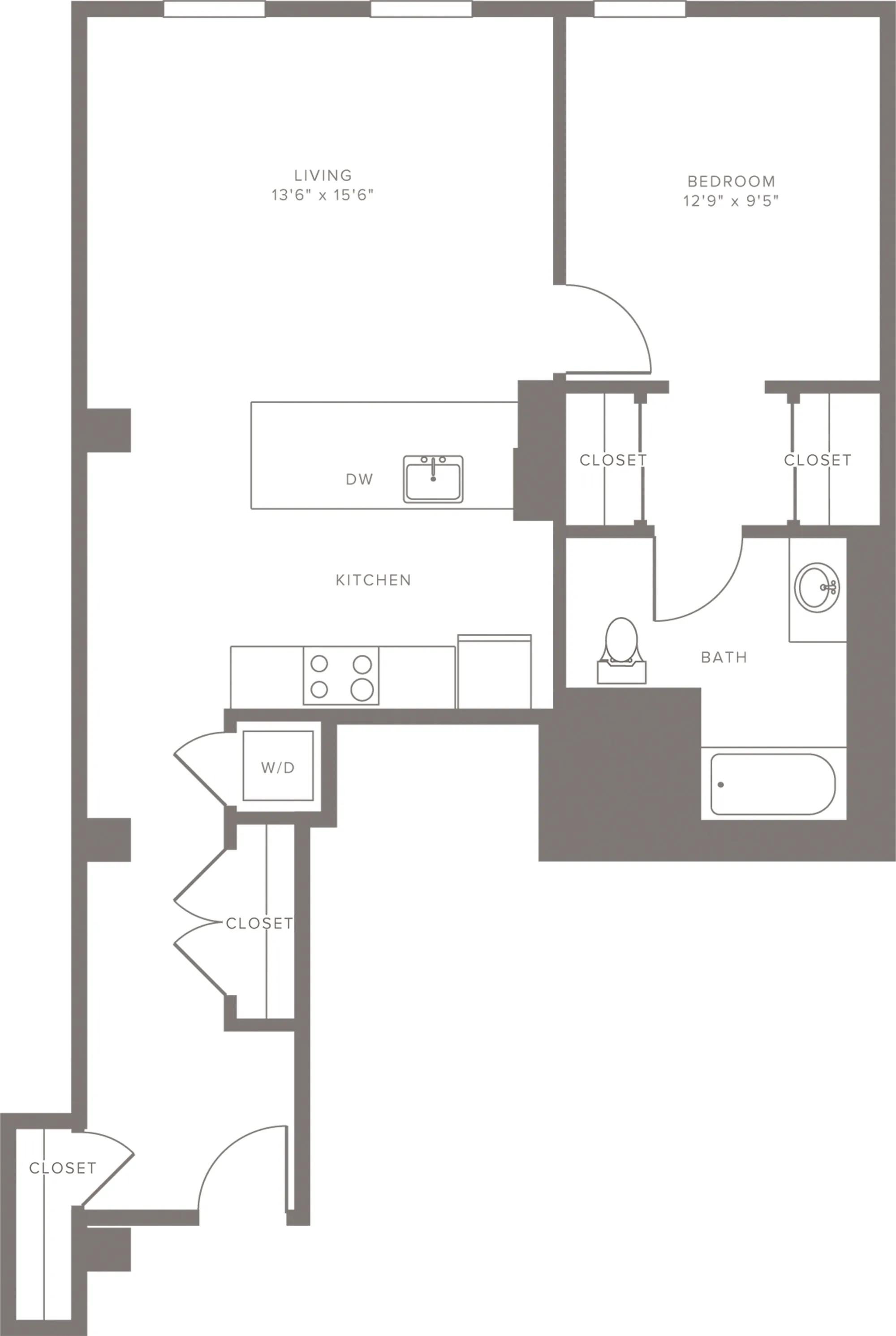 A11 - One Bedroom | 1 Bed Apartment | Modera Lofts