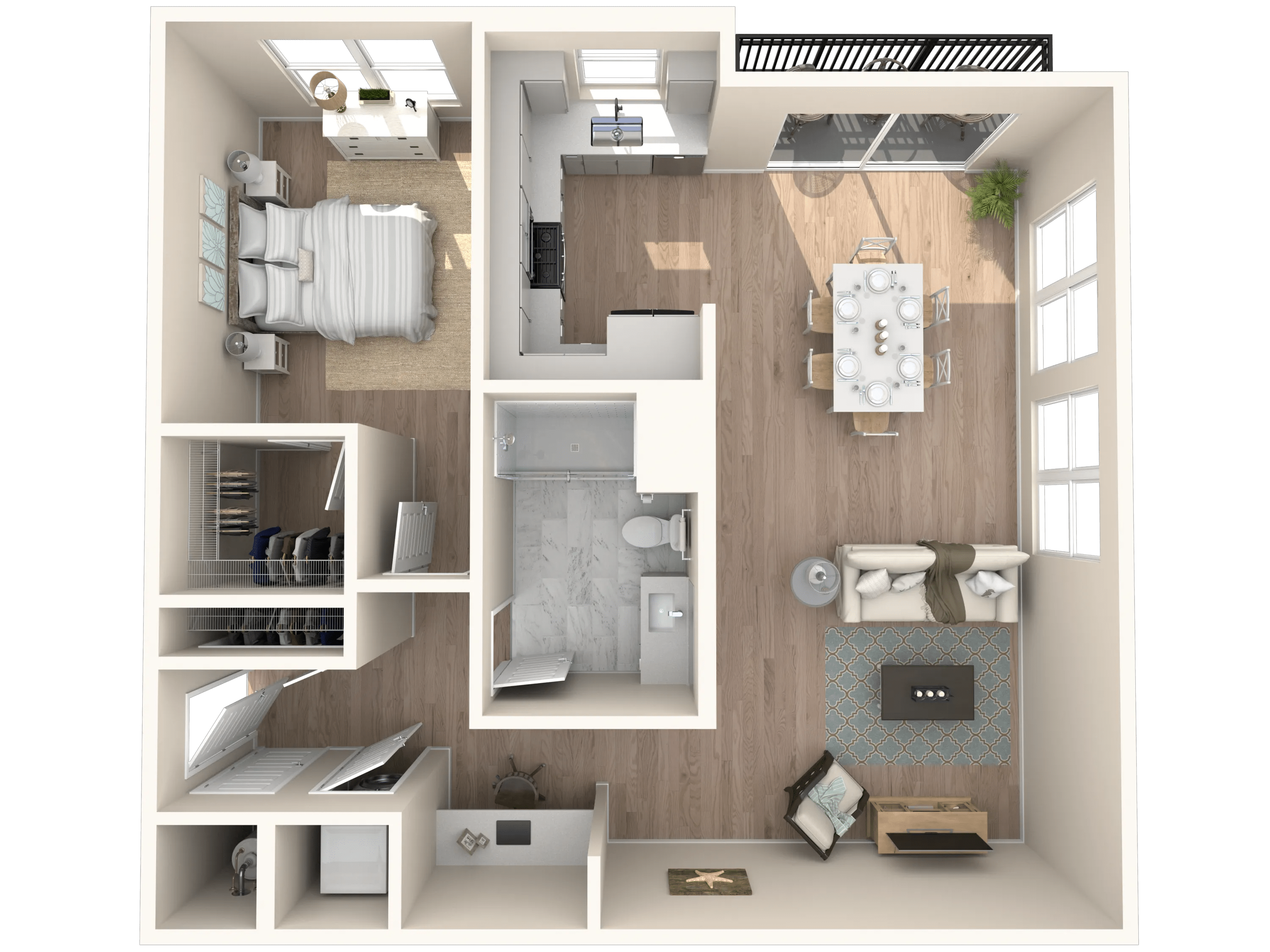 A09: 1 Bed 1 Bath in Tampa | 946 sq ft Modern Living
