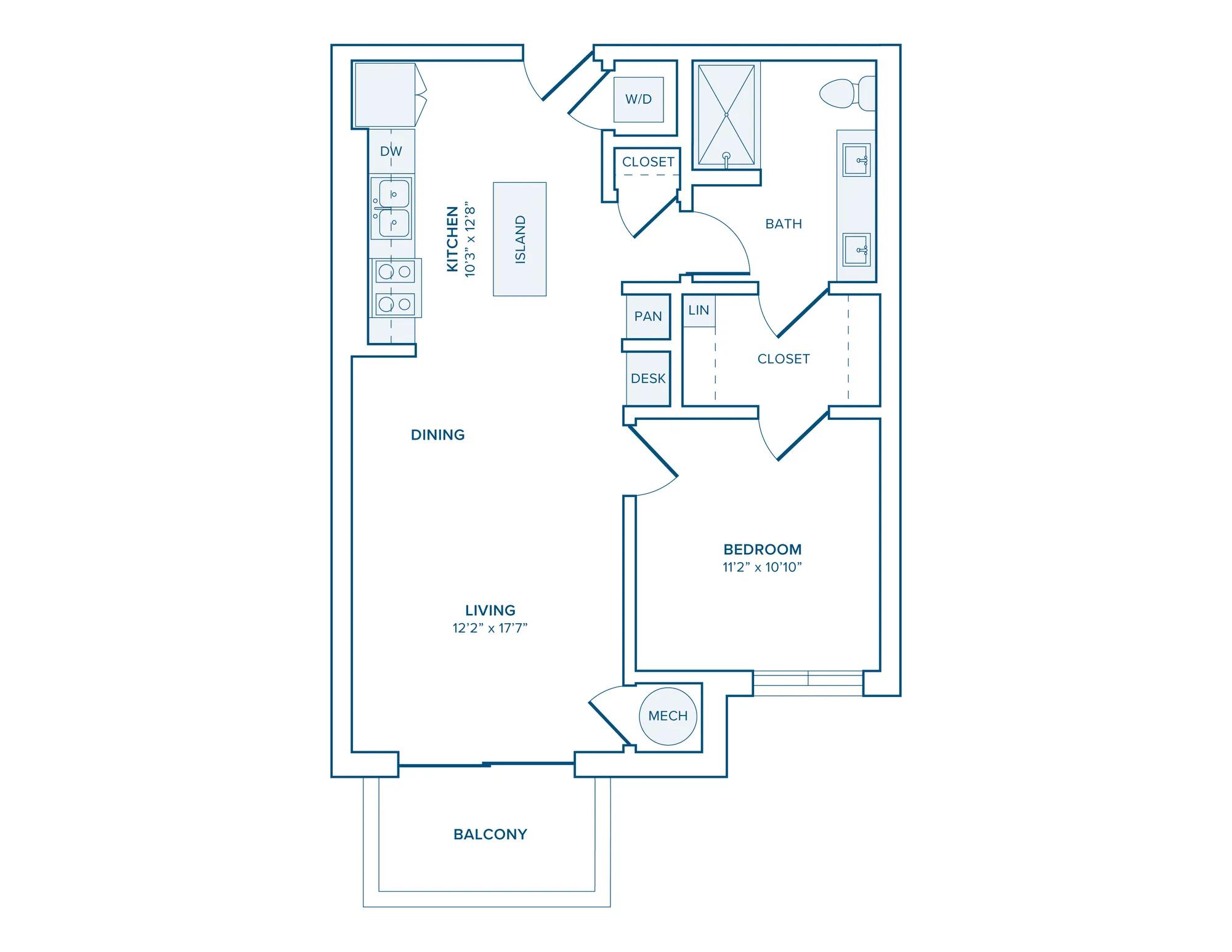 A09 | 1 Bed Apartment | Modera SoBro